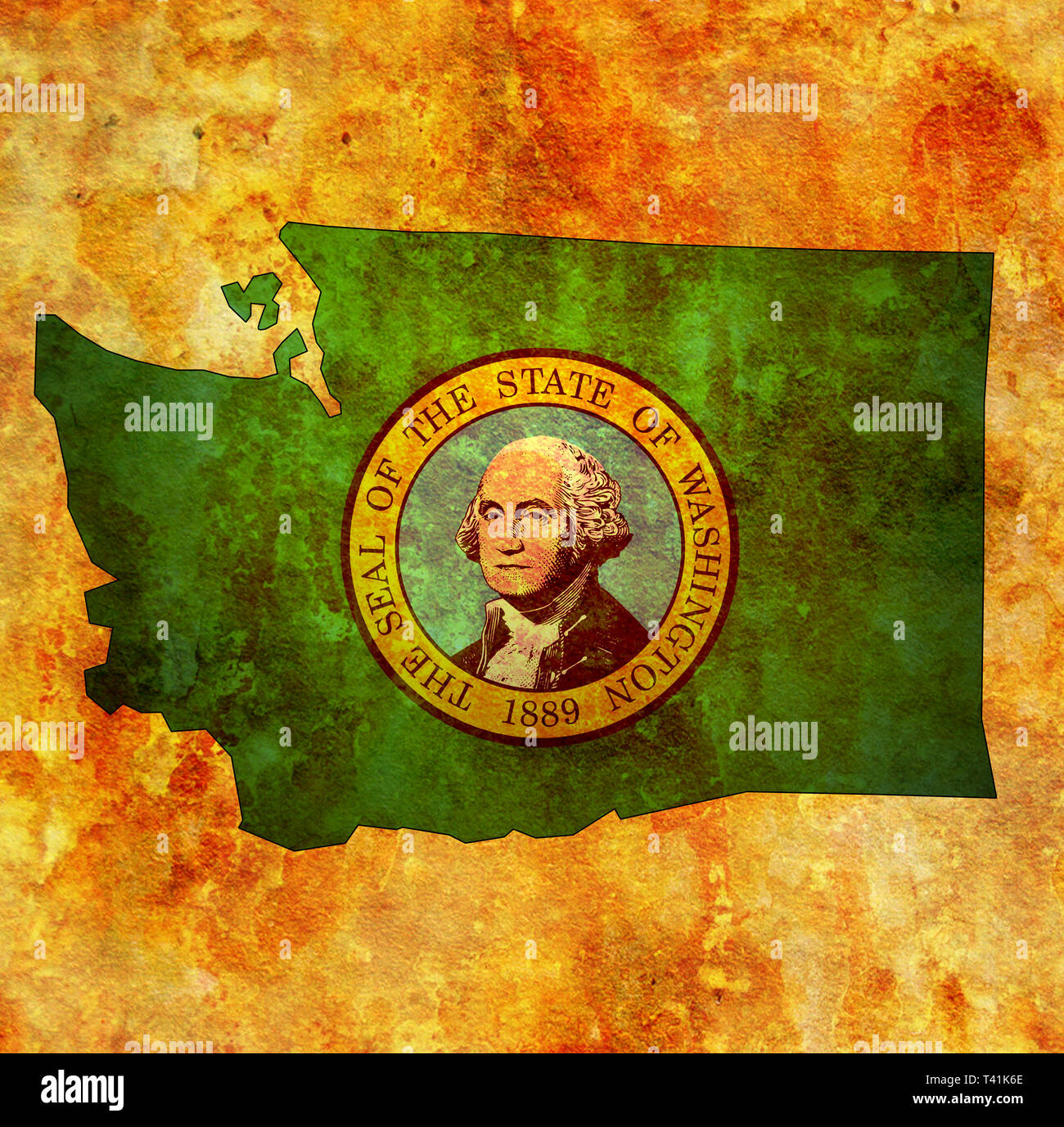 Washington state coat of arms hi-res stock photography and images - Alamy