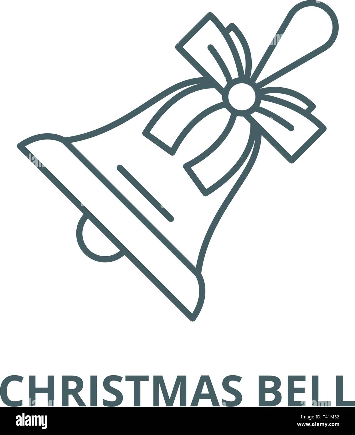 Christmas Bell Outline