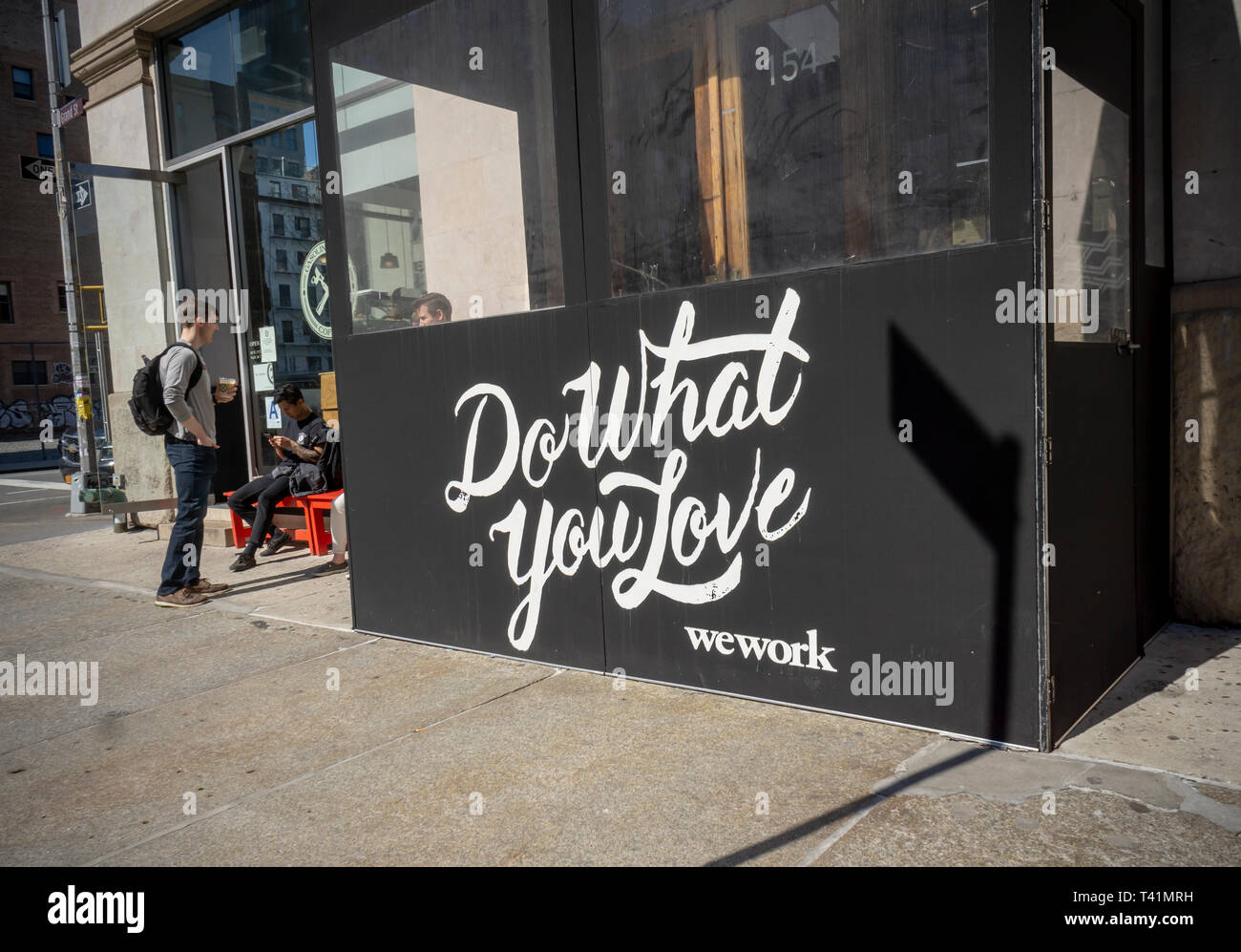 Wework sign hi-res stock photography and images - Alamy