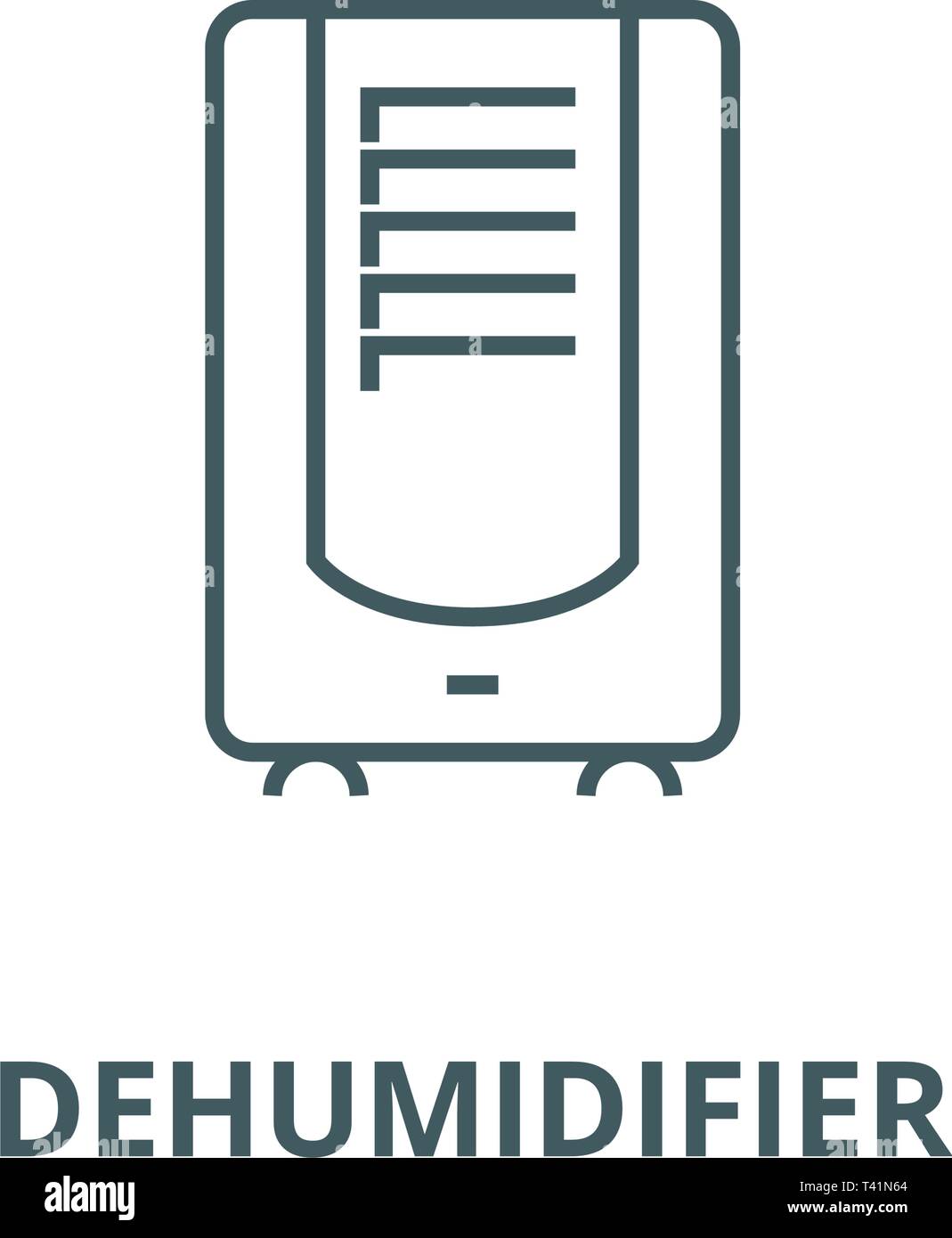 Dehumidifier line icon, vector. Dehumidifier outline sign, concept ...