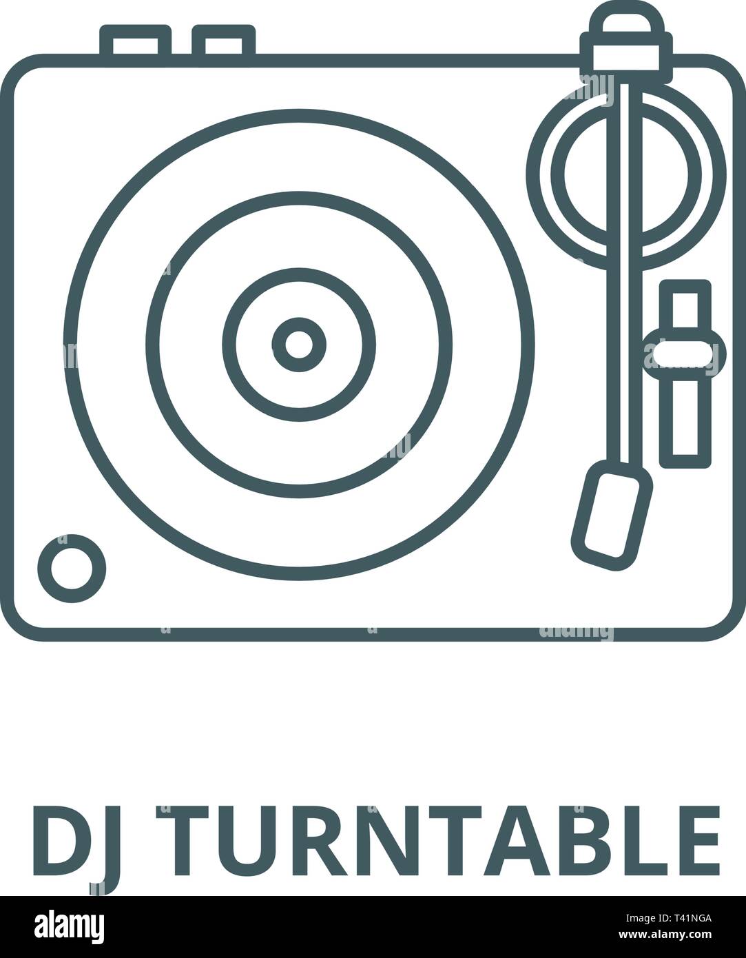 Black White Dj Turntable Vector Graphic Stock Photos & Black White Dj ...