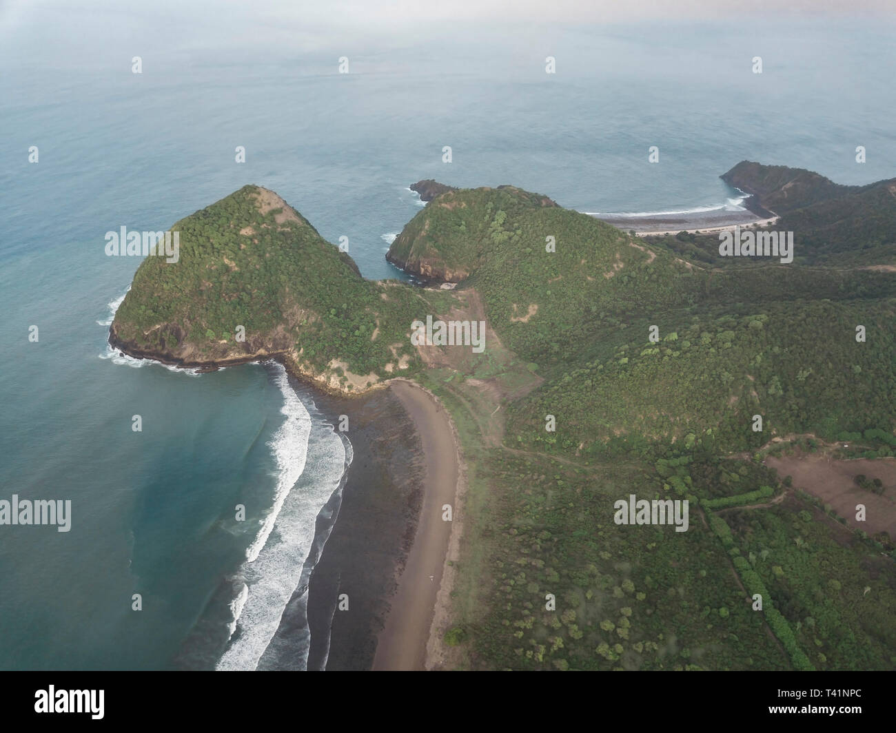 Aerial island shore bay hi-res stock photography and images - Alamy