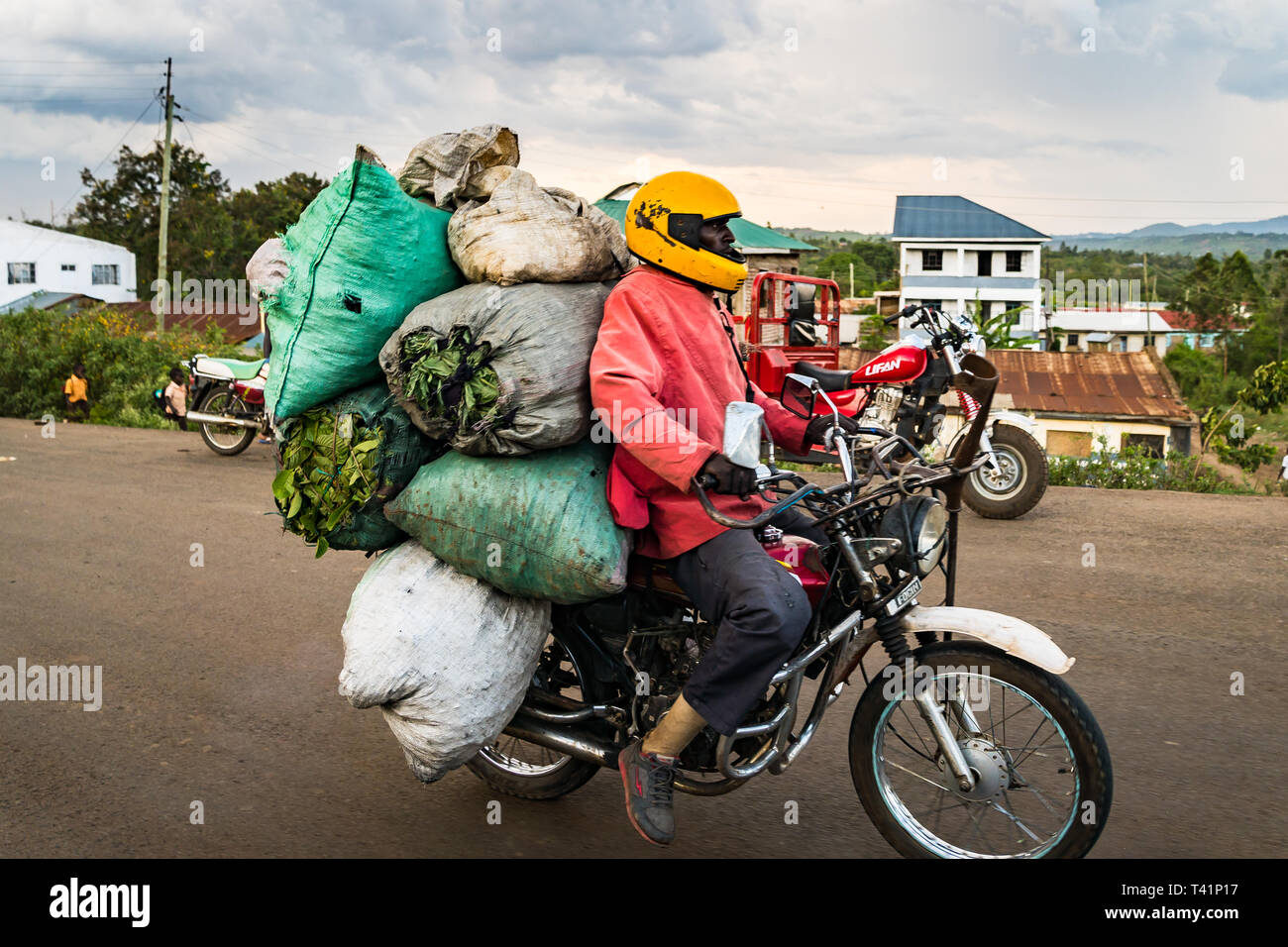 Heavily loaded bike hi-res stock photography and images - Alamy