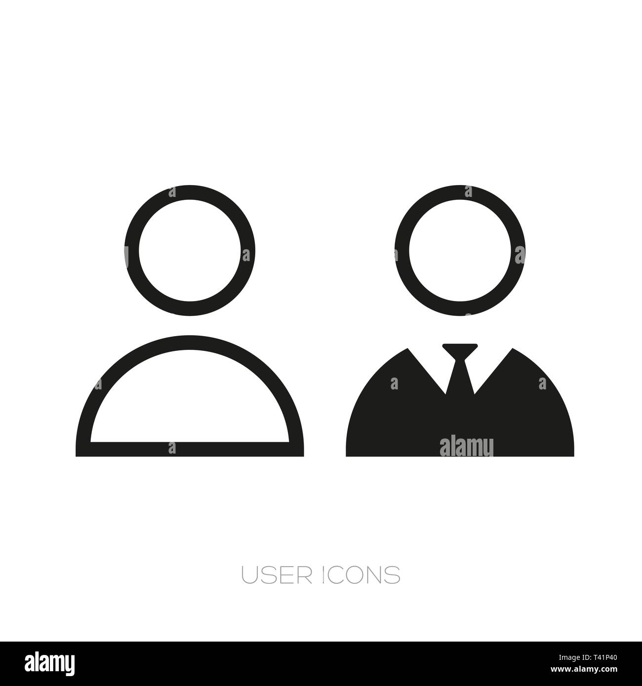 User icon set Stock Vector Image & Art - Alamy