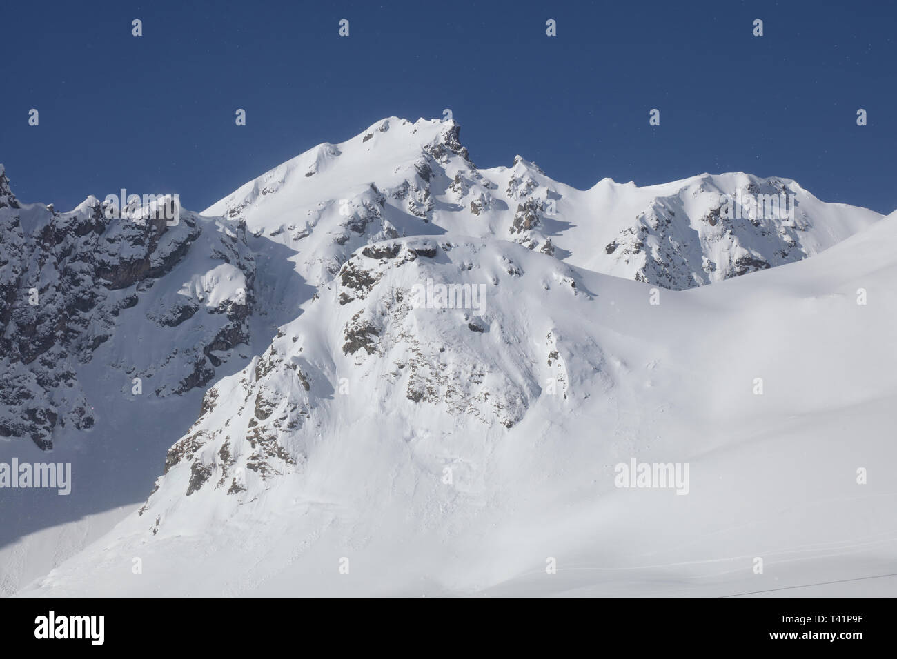 Berge um Davos / Mountains around Davos Stock Photo - Alamy