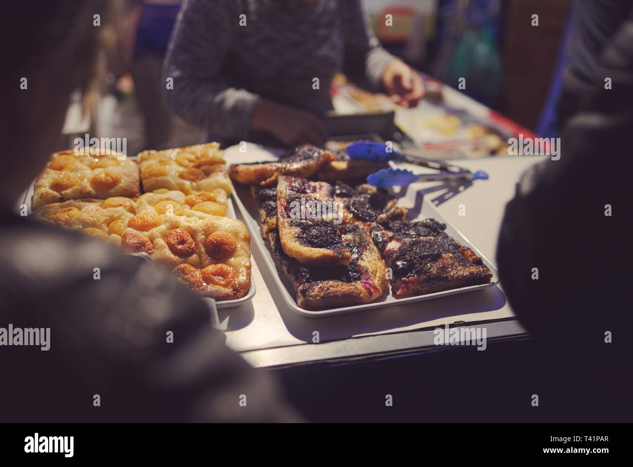 Pie stall hi-res stock photography and images - Alamy