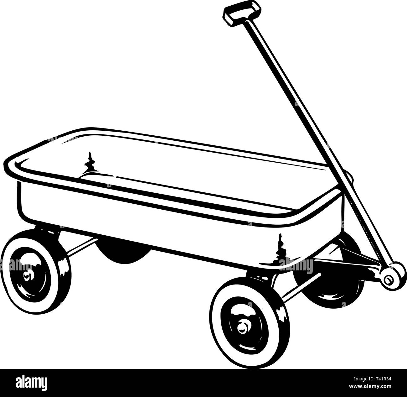 Wagon Vector Illustration Stock Vector Image & Art - Alamy