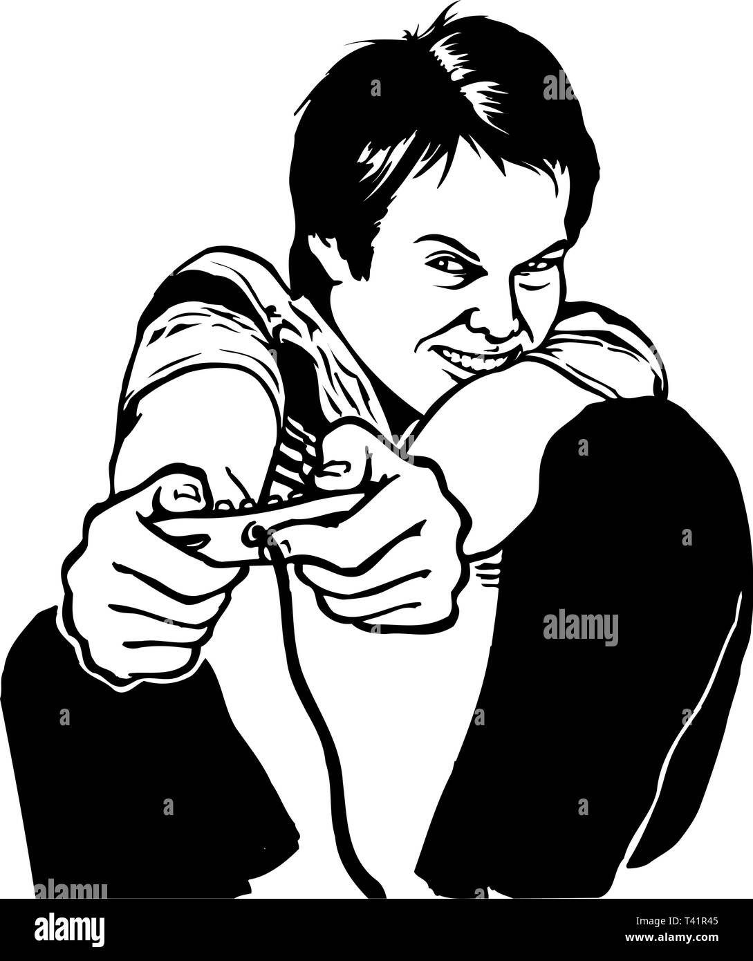 Game Player Vector Illustration Stock Vector Image & Art - Alamy