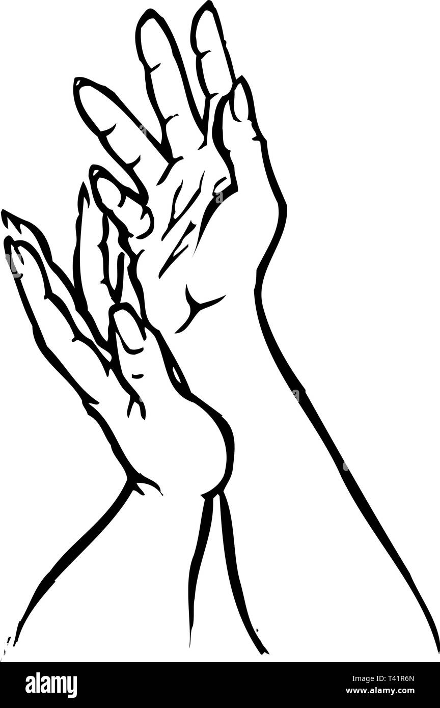 Hands Vector Illustration Stock Vector Image & Art - Alamy