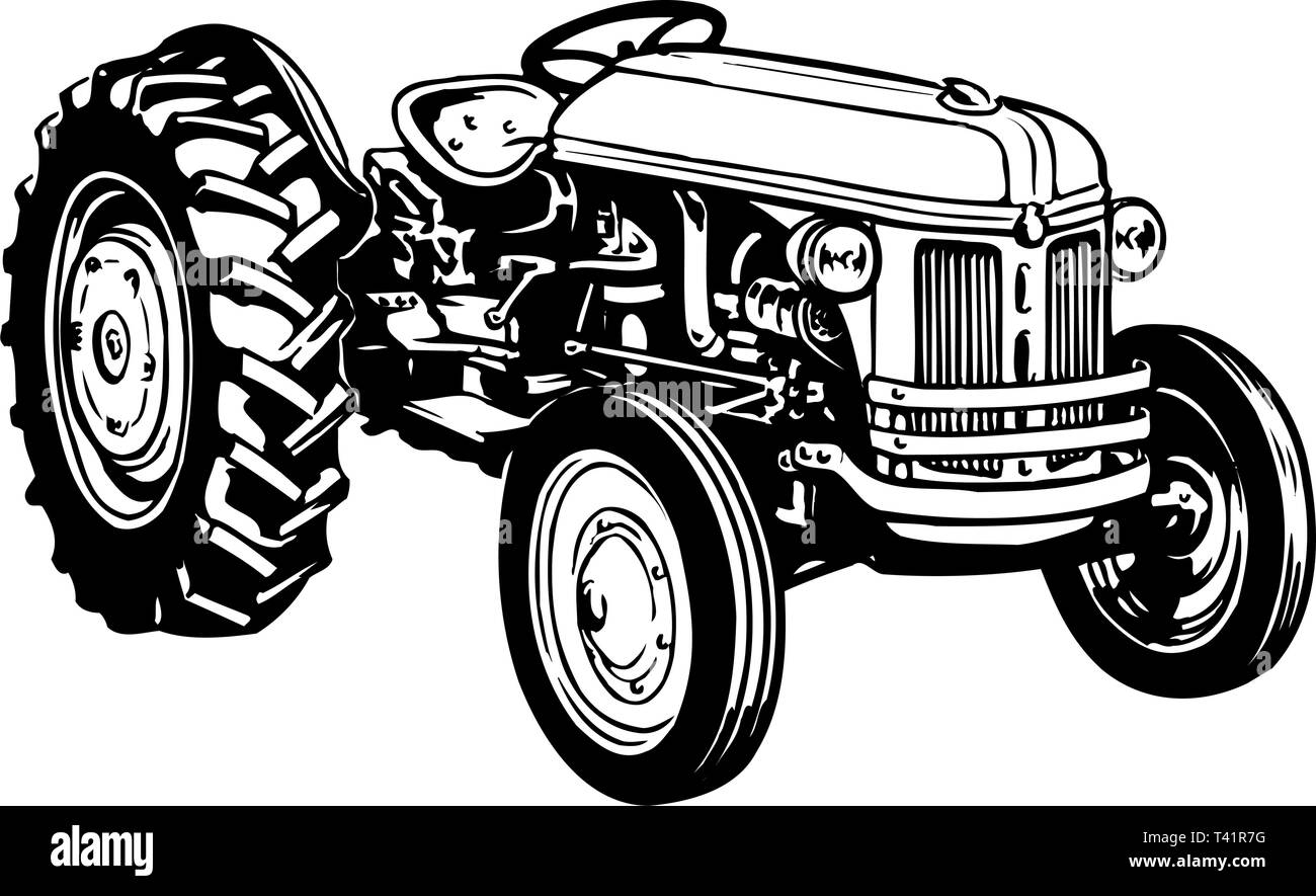 Tractor Vector Illustration Stock Vector Image & Art - Alamy