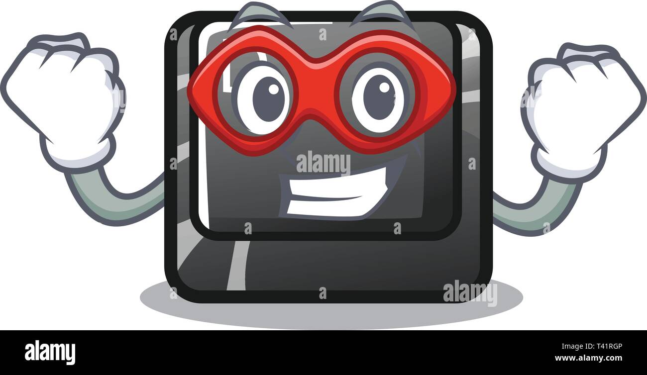 Super hero button D isolated in the cartoon Stock Vector Image & Art ...