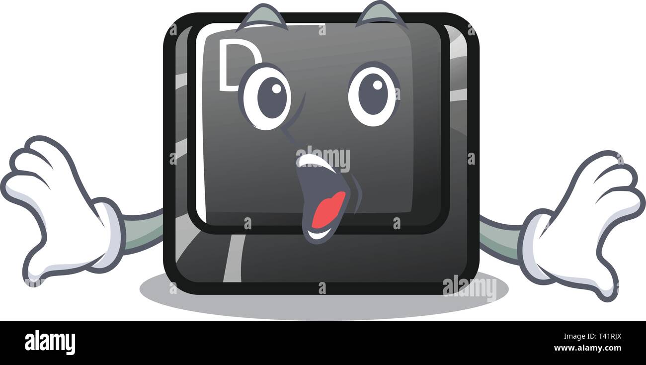 Surprised D button installed in game character Stock Vector Image & Art ...