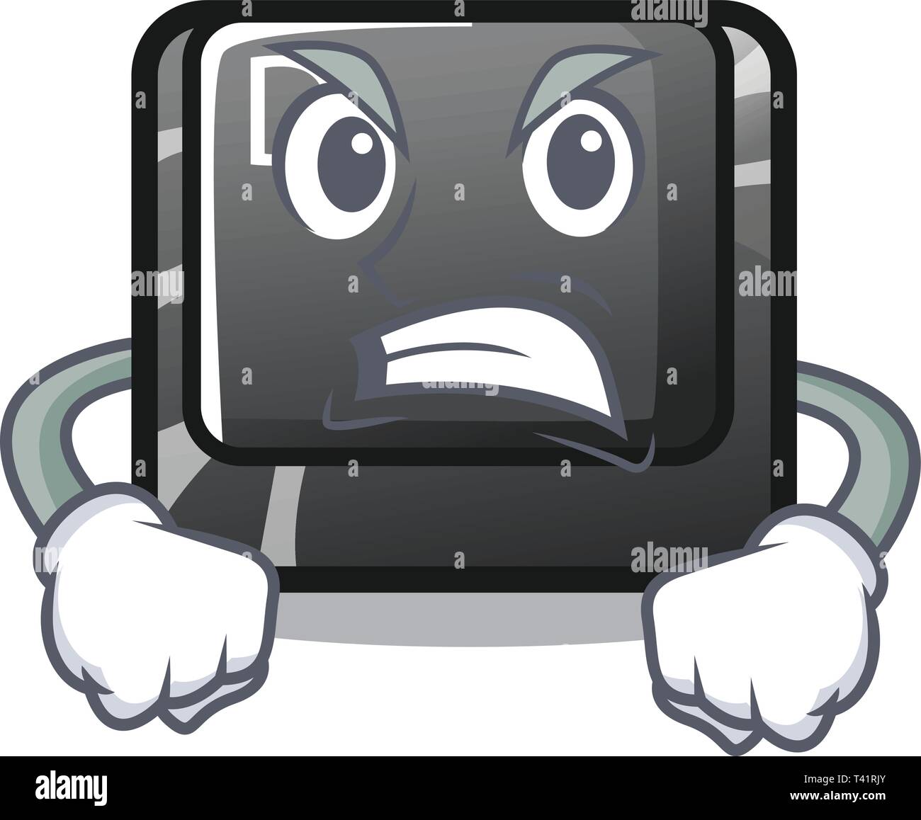 Angry D button installed in game character Stock Vector Image & Art - Alamy