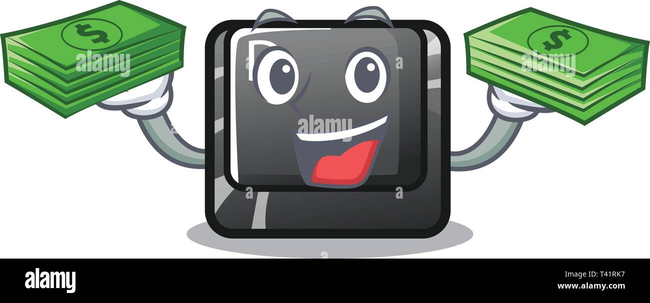 With money bag D button installed in game character Stock Vector Image ...