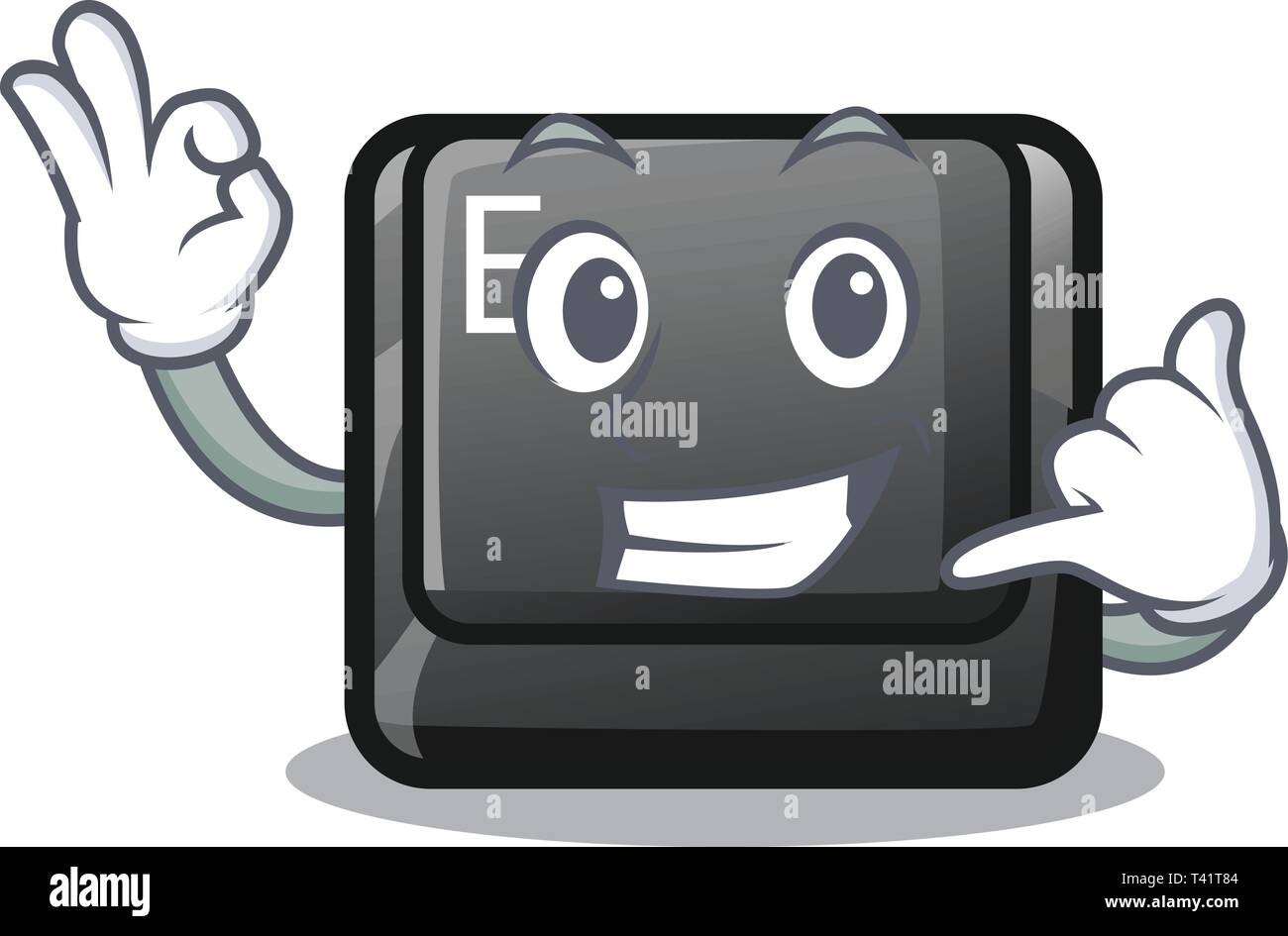 Call me button E on a game cartoon Stock Vector Image & Art - Alamy