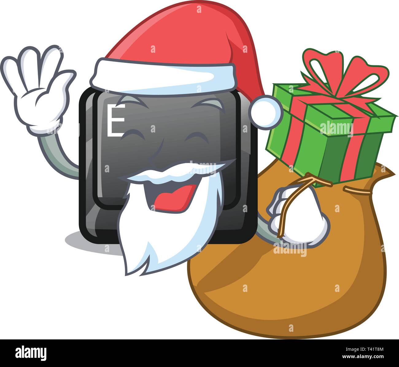 Santa key character cartoon hi-res stock photography and images - Alamy