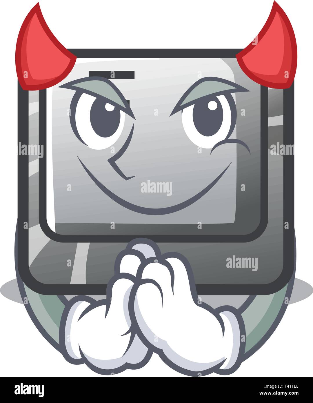 Cartoon illustration word devil devil Cut Out Stock Images & Pictures ...