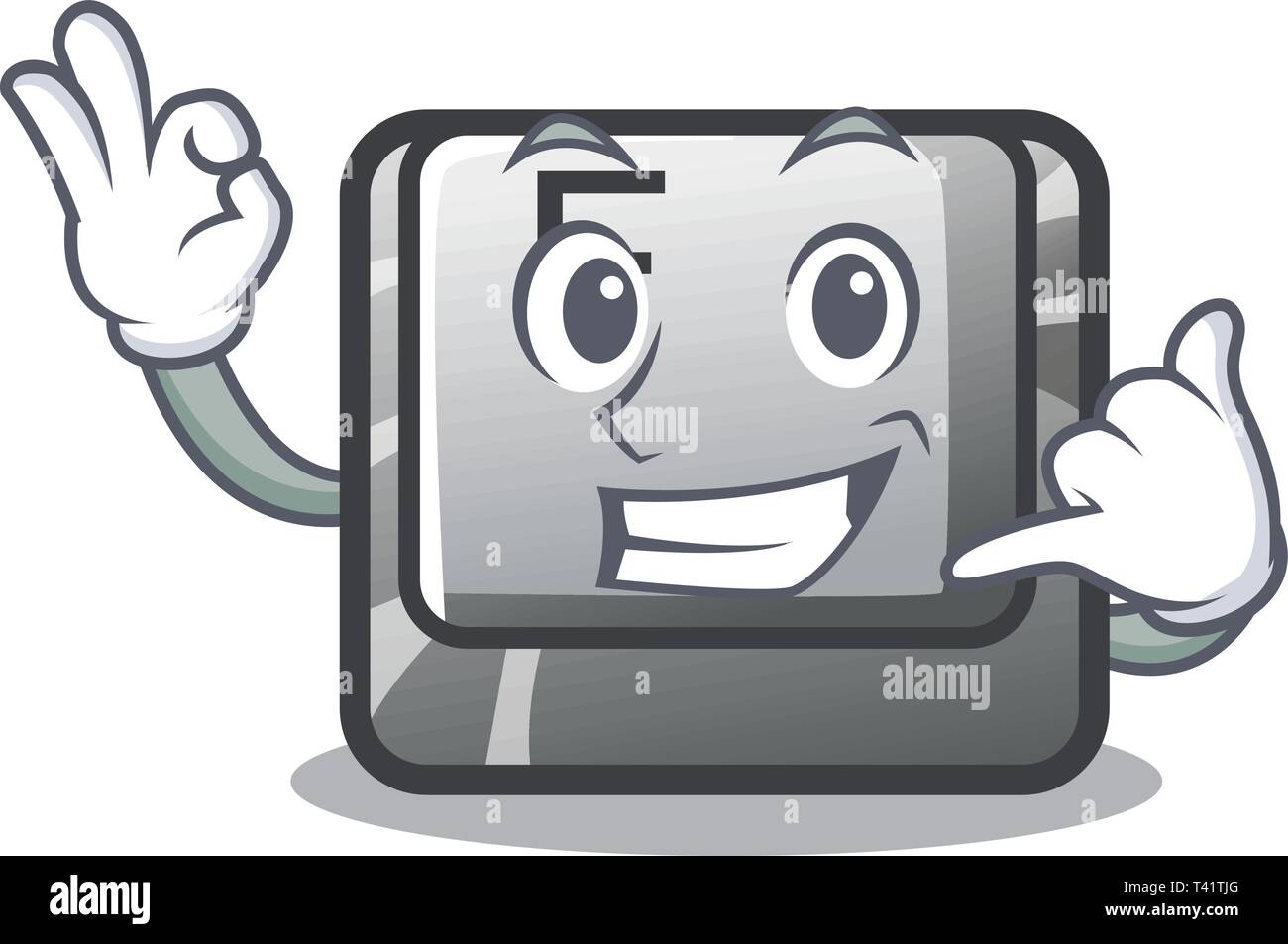 Call me button F on a keyboard cartoon Stock Vector Image & Art - Alamy