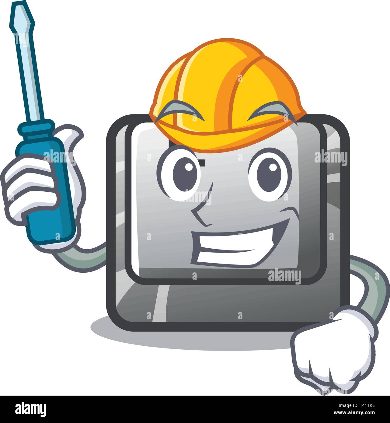 Automotive button F on a keyboard cartoon Stock Vector Image & Art - Alamy