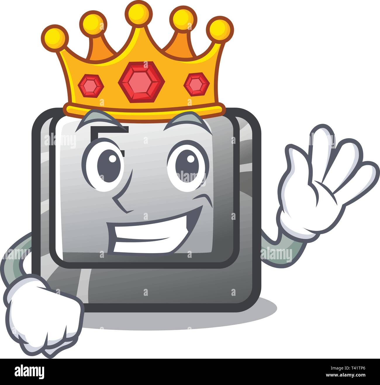 King button F on a keyboard cartoon Stock Vector Image & Art - Alamy