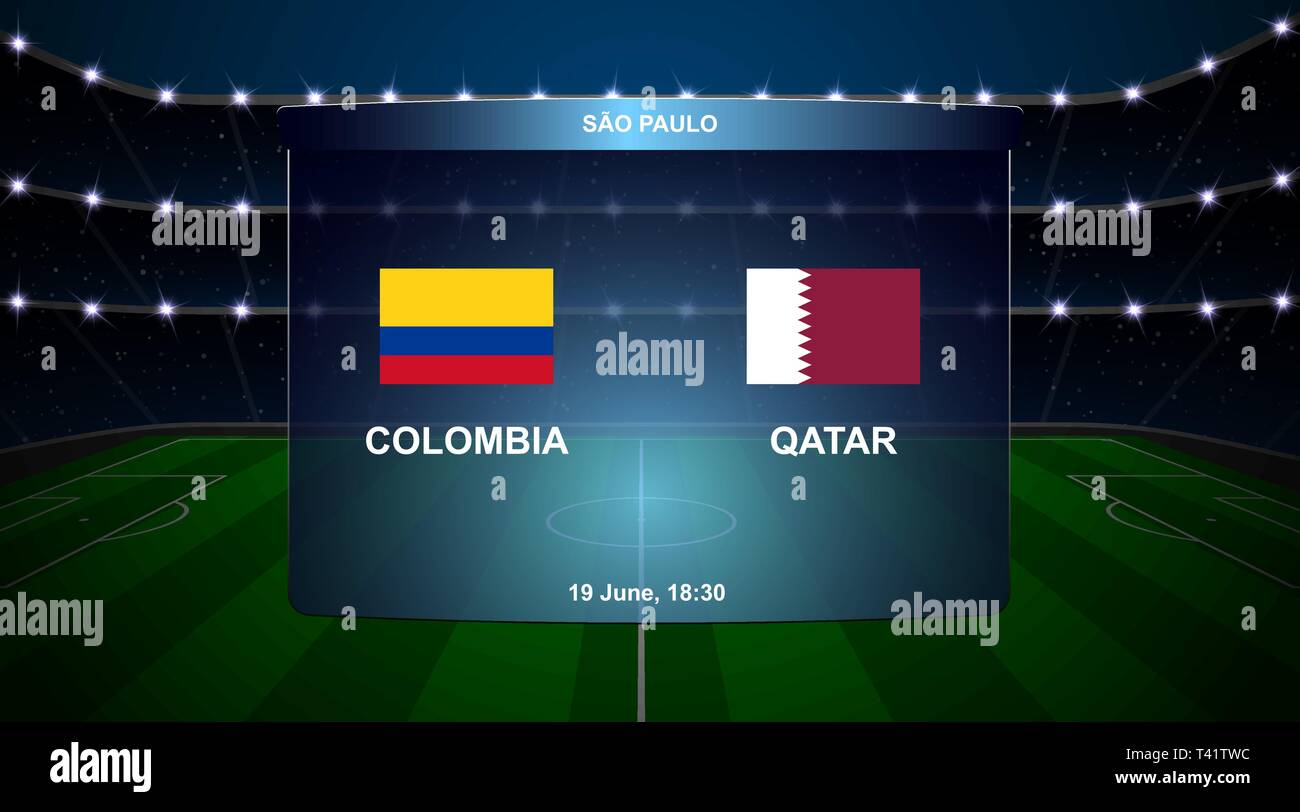 Qatar football team lineup hi-res stock photography and images - Alamy