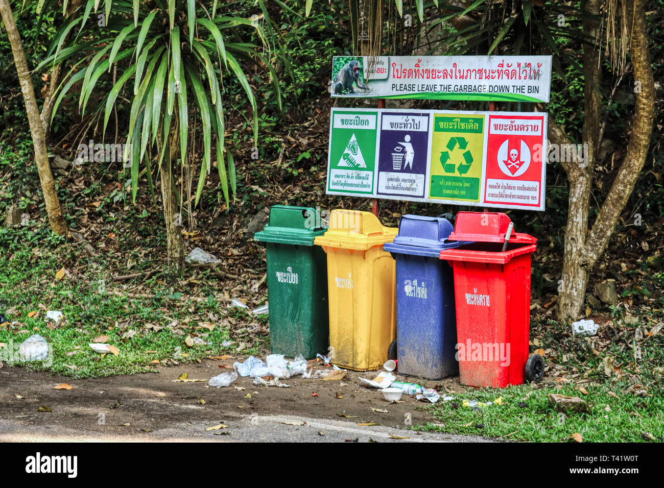This unique photo shows garbage separation in Thailand. you put on ...