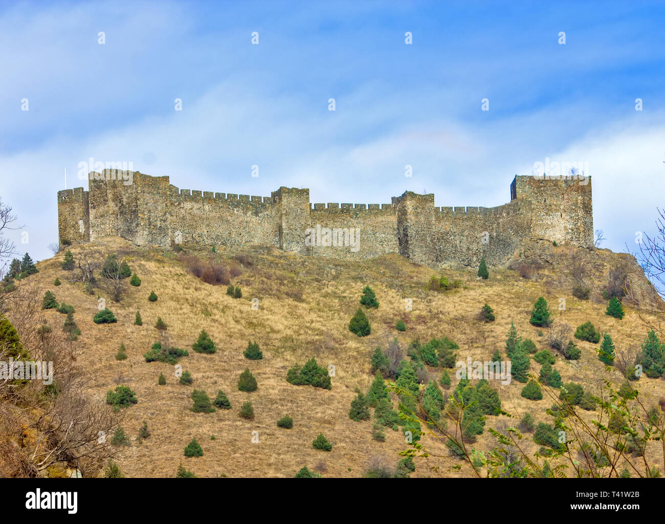 Fortress tower ruin on cliff hi-res stock photography and images - Alamy