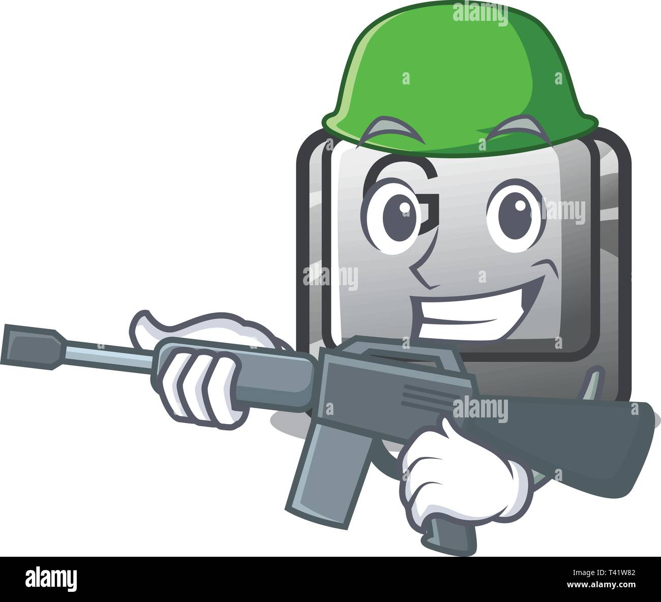 Army button G isolated in the cartoon Stock Vector Image & Art - Alamy
