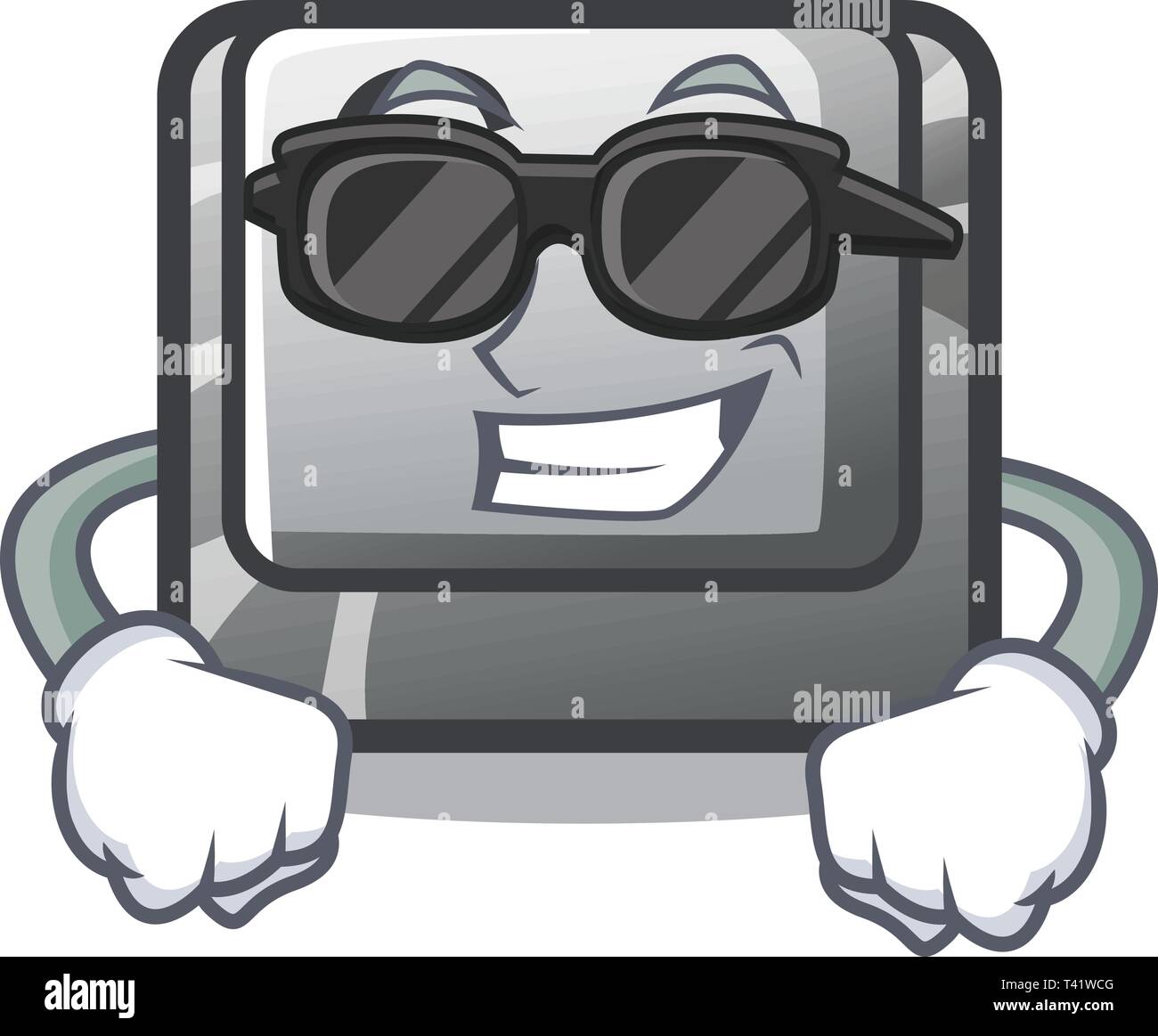 Super cool button G on a game cartoon Stock Vector Image & Art - Alamy