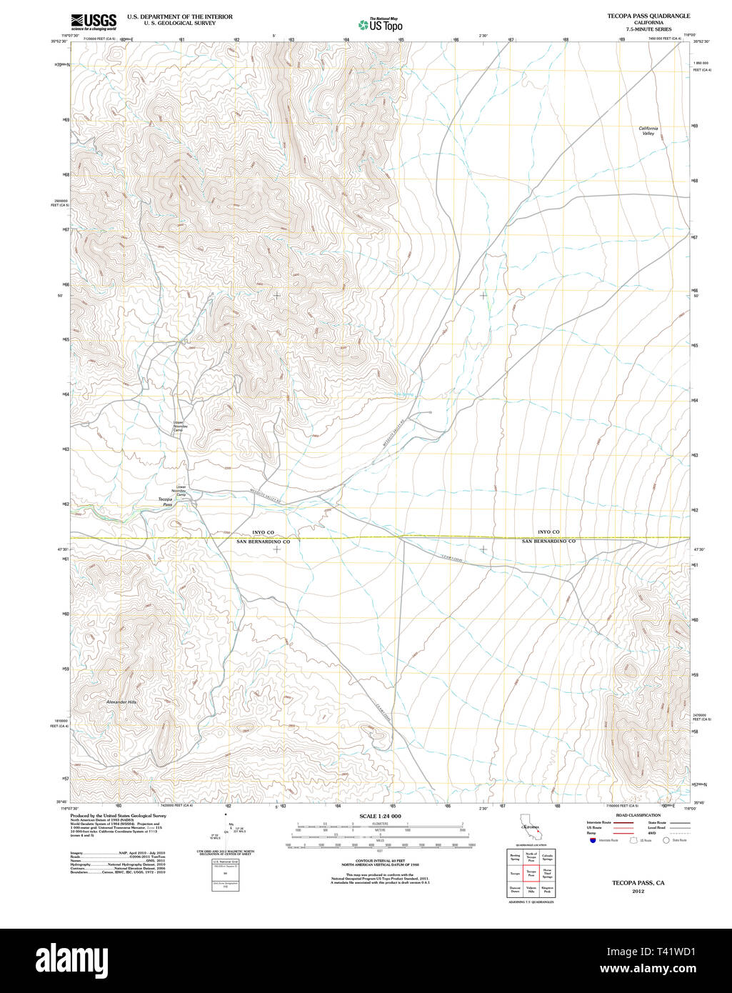 Tecopa pass hi-res stock photography and images - Alamy