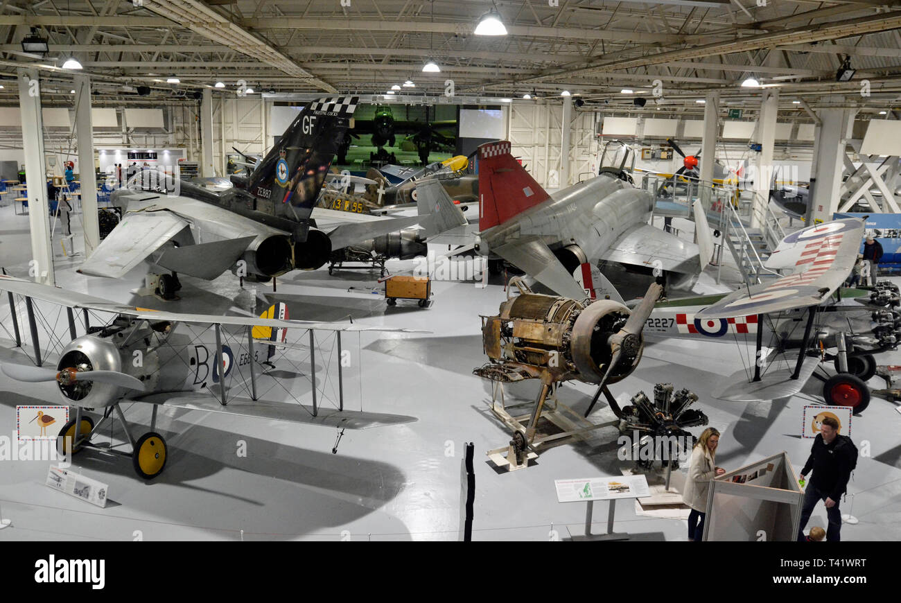 A collection of war planes at the RAF Museum, London, UK Stock Photo ...