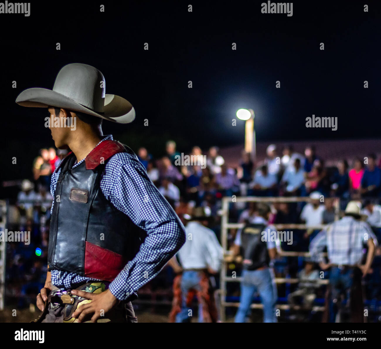 Bull riding american flag hi-res stock photography and images - Alamy