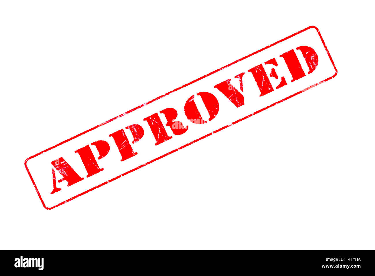 Rubber stamp concept showing a red stamp reading Approved Stock Photo ...