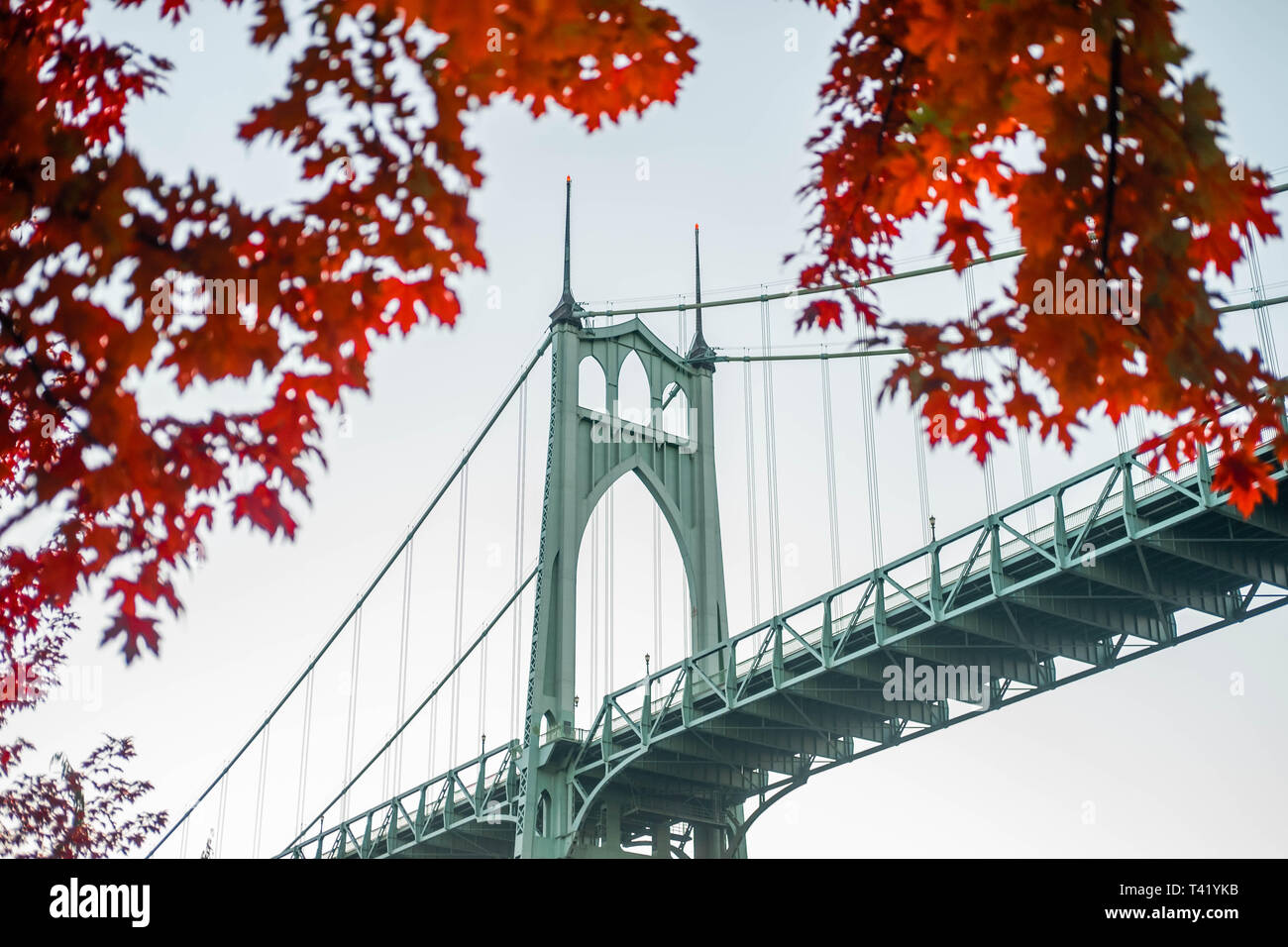 st johns bridge Portland Stock Photo - Alamy