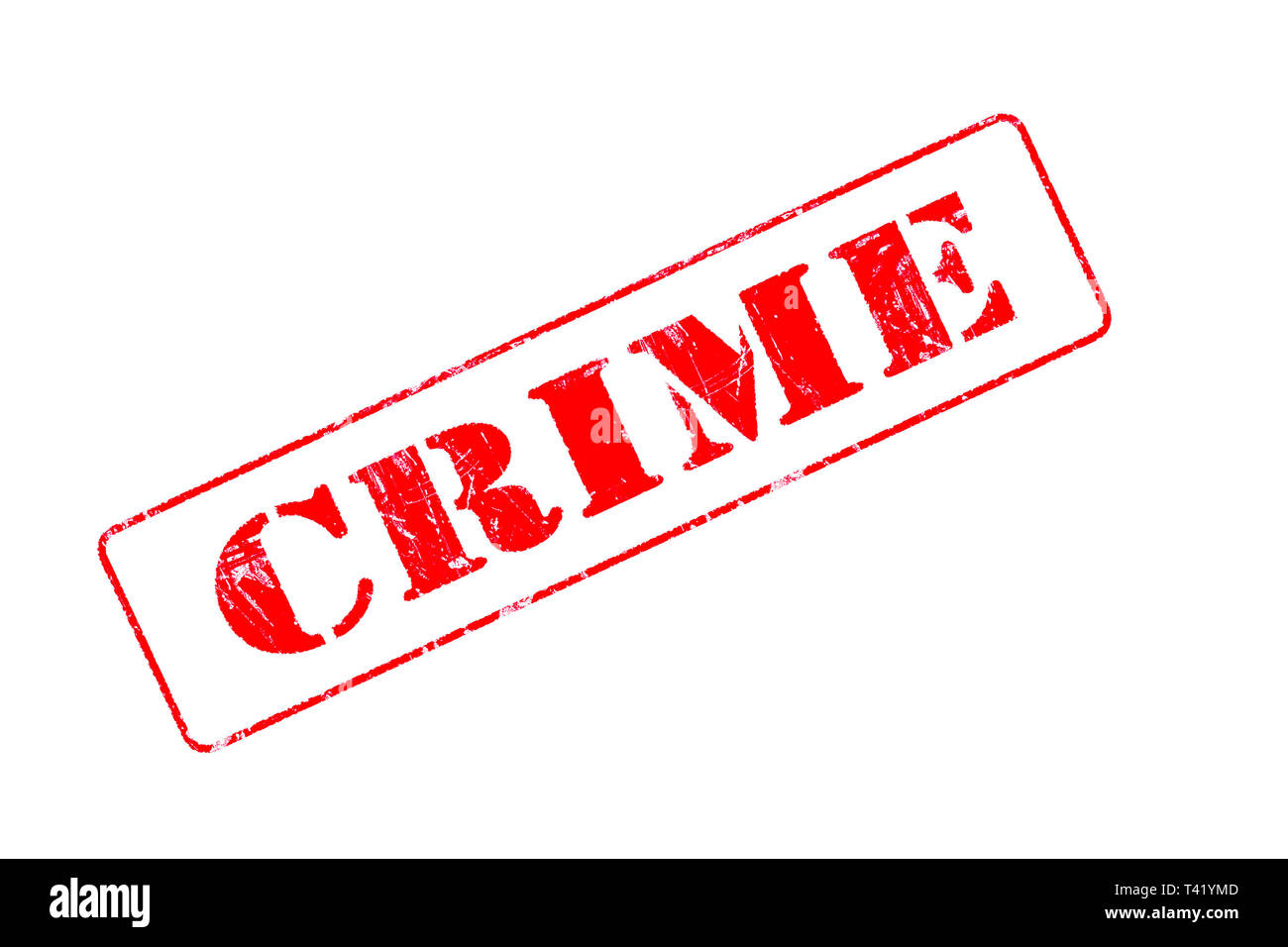 Rubber stamp concept showing a red stamp reading Crime Stock Photo - Alamy