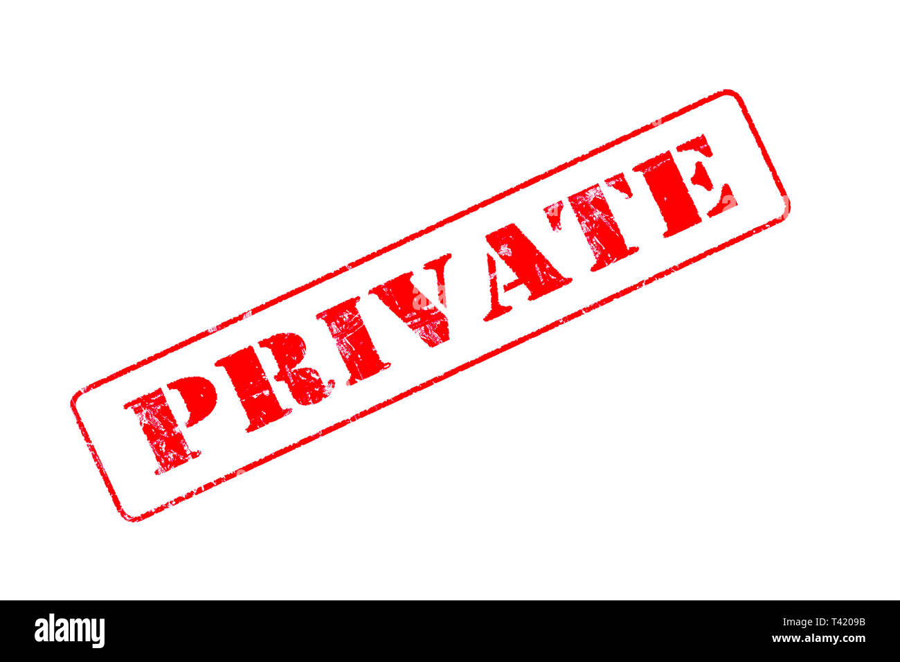 Old private sign Cut Out Stock Images & Pictures - Alamy