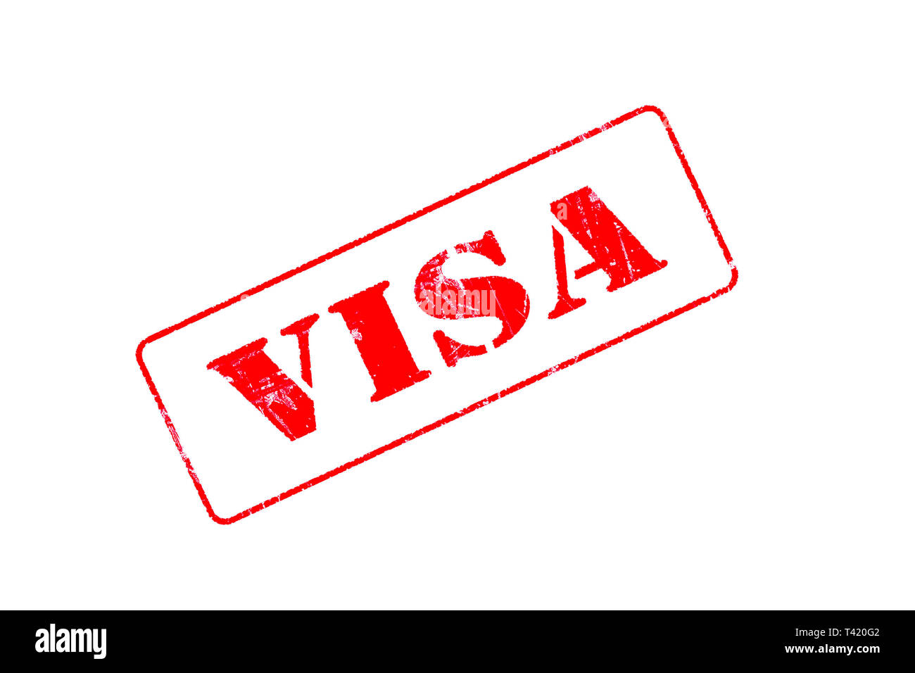 Stamped visa hi-res stock photography and images - Alamy