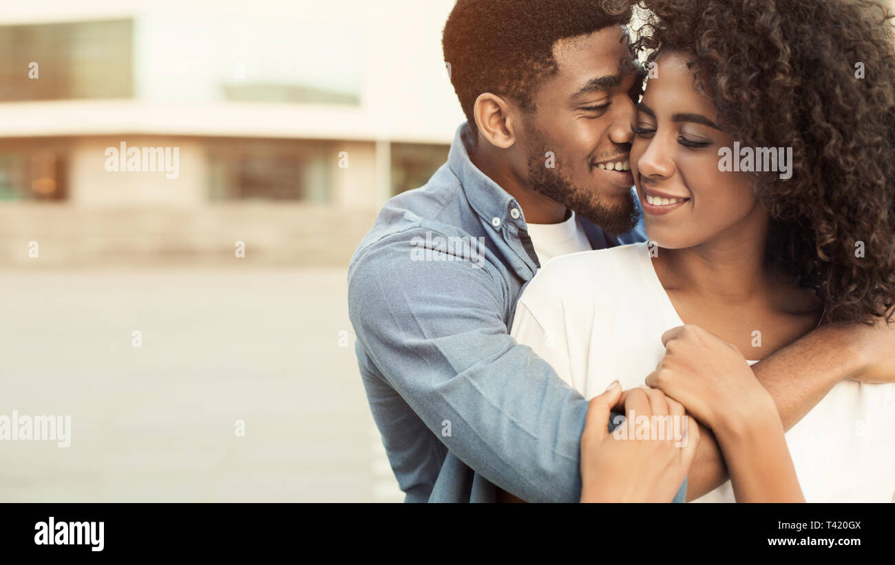 Couple in love having romantic tender moments Stock Photo - Alamy