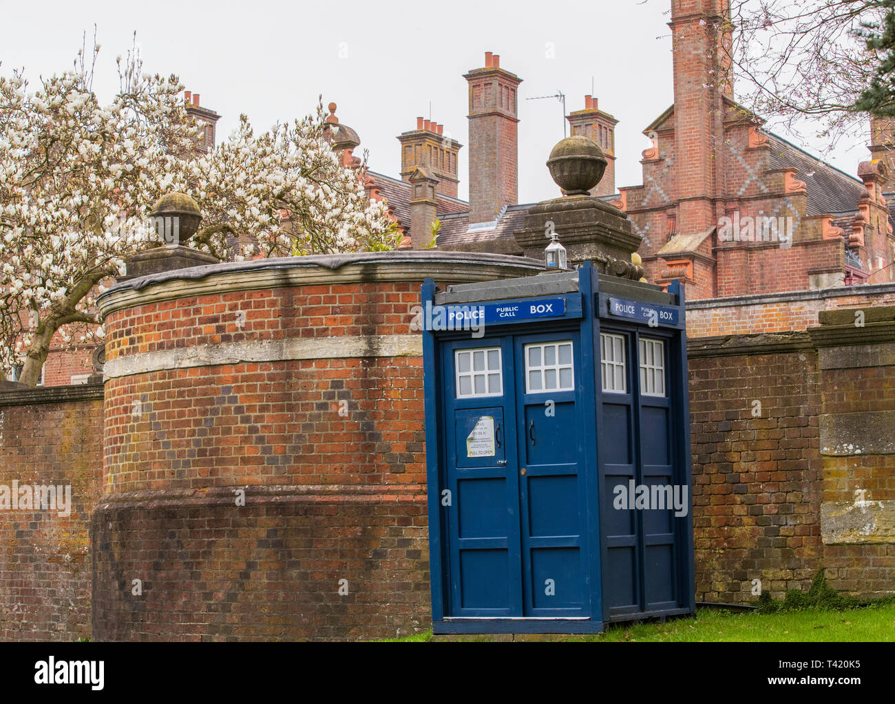 Blue police box hi-res stock photography and images - Alamy