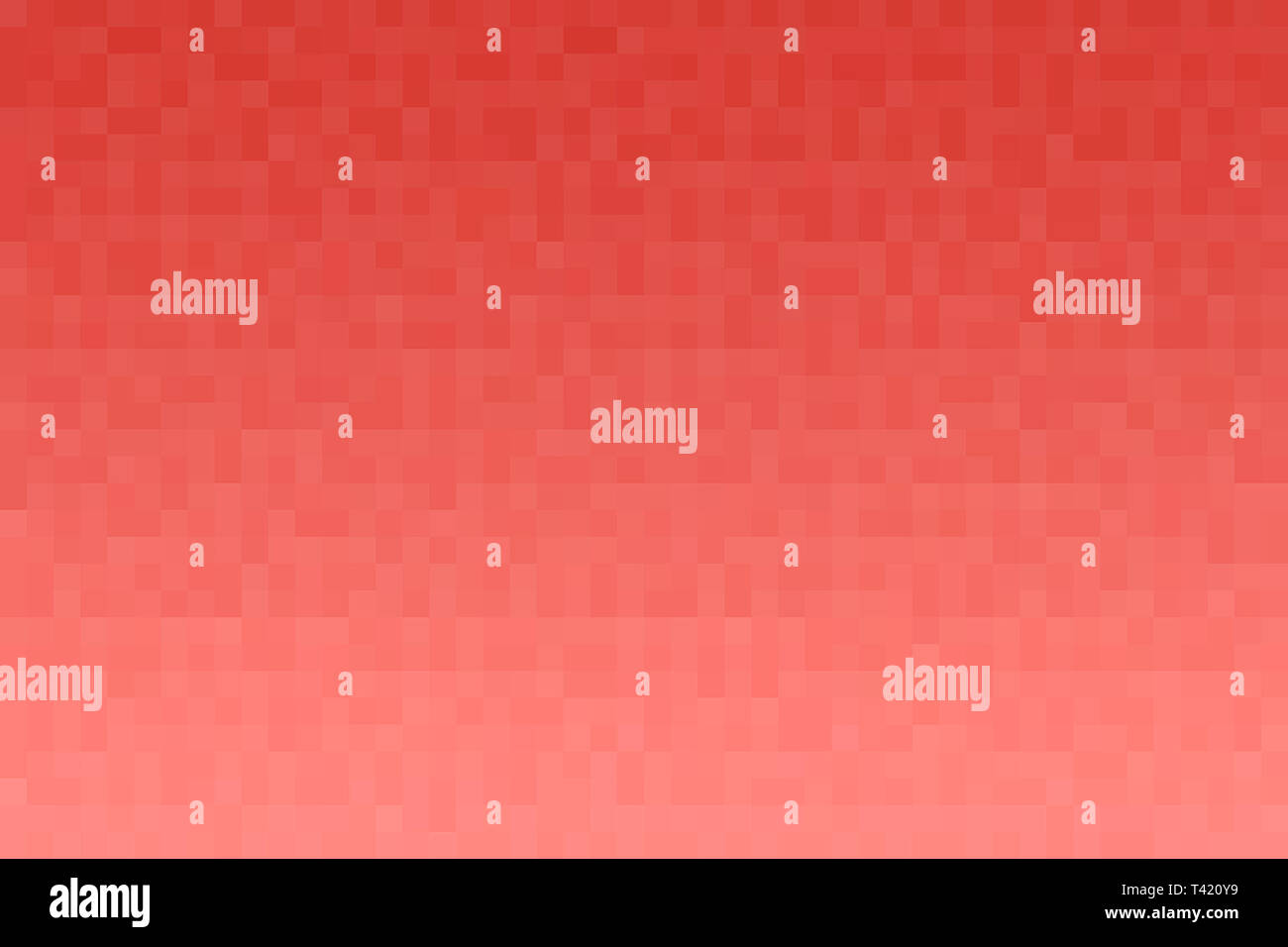 Abstract coral gradient background. Texture with pixel square blocks ...