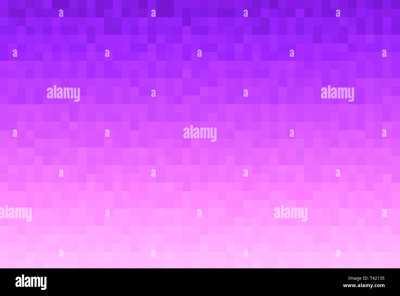 Abstract violet and pink gradient background. Texture with pixel square ...