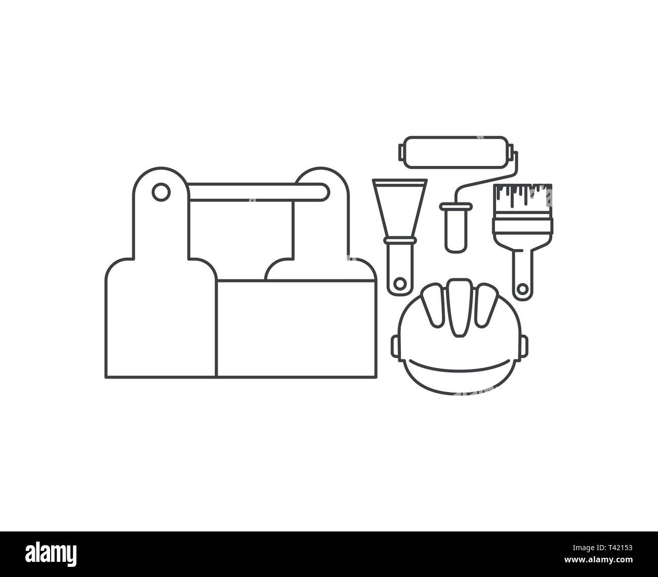construction tools set items Stock Vector Image & Art - Alamy