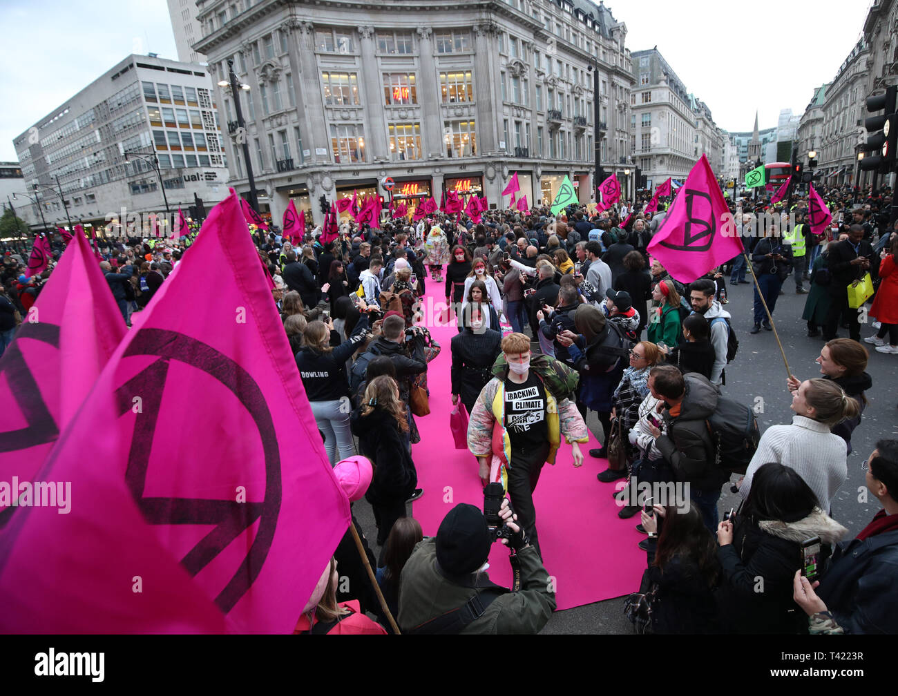 Models and performers take part in the Extinction Rebellion's Fashion ...