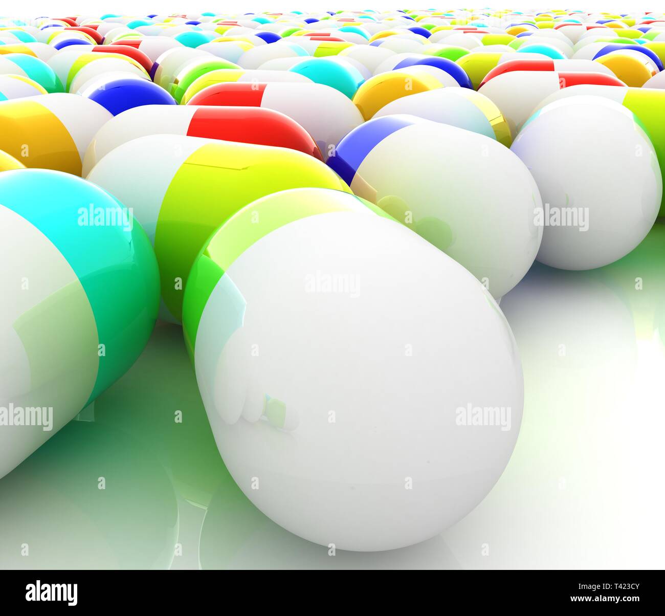 Tablets background. 3D illustration Stock Photo - Alamy