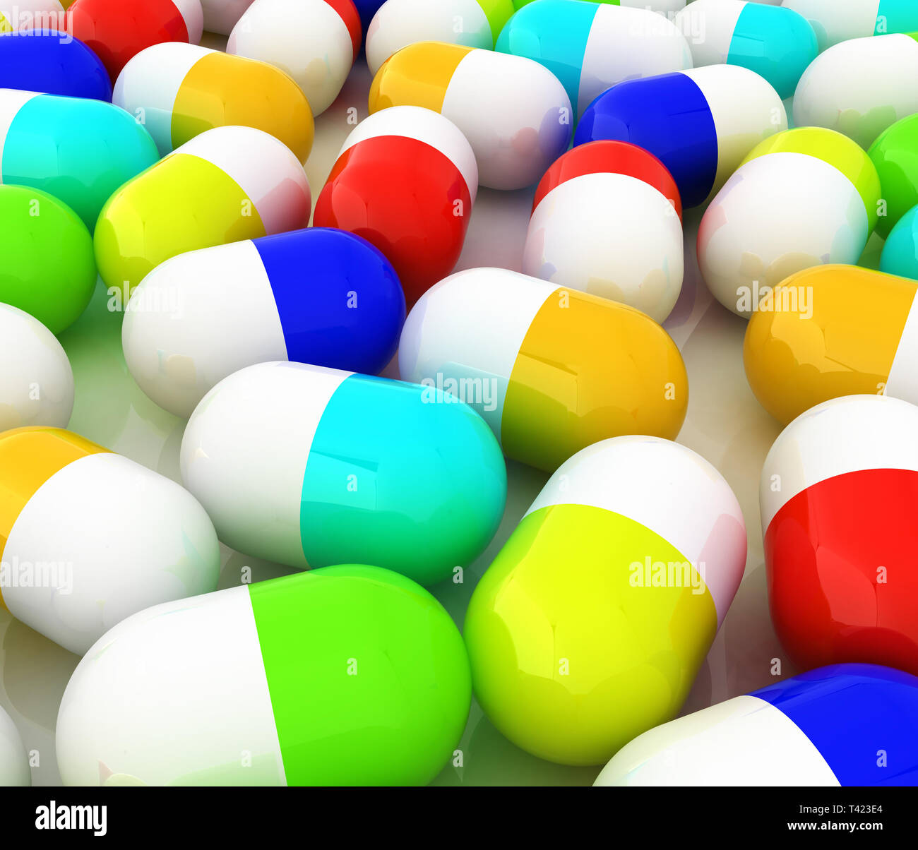 Tablets background. 3D illustration Stock Photo - Alamy