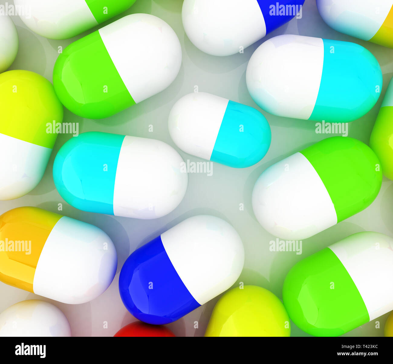 Tablets background. 3D illustration Stock Photo - Alamy