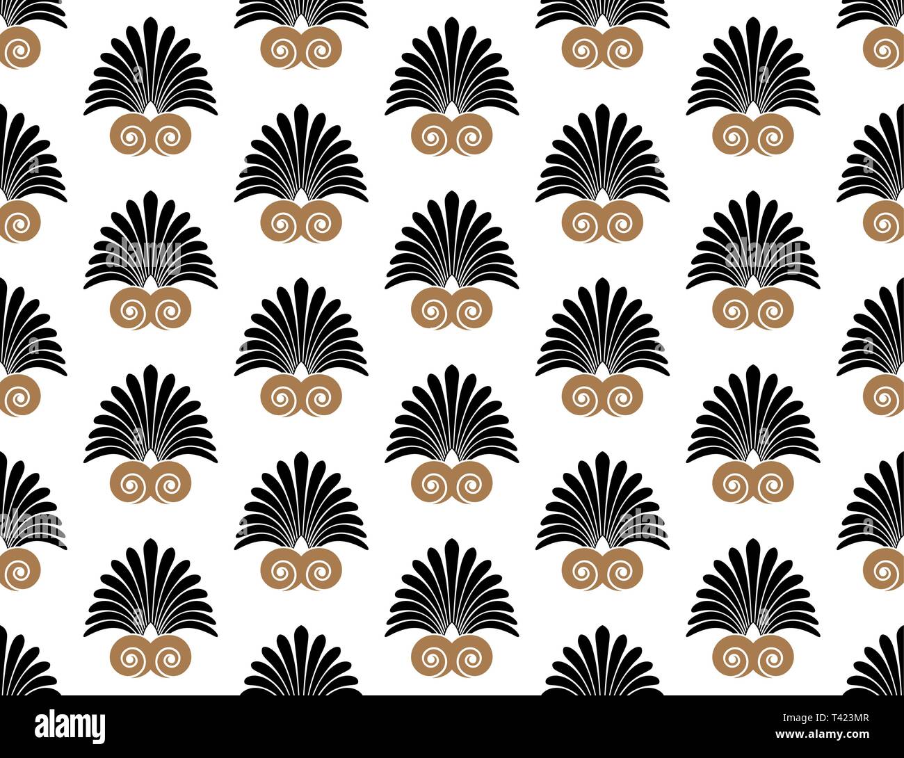 Ancient swirl old greek flat seamless ornament pattern, vector and ...