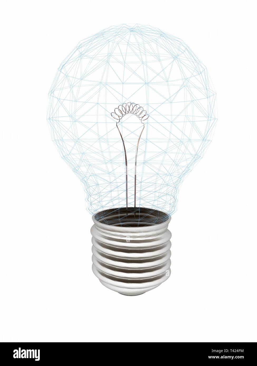 lamp. 3D illustration Stock Photo - Alamy