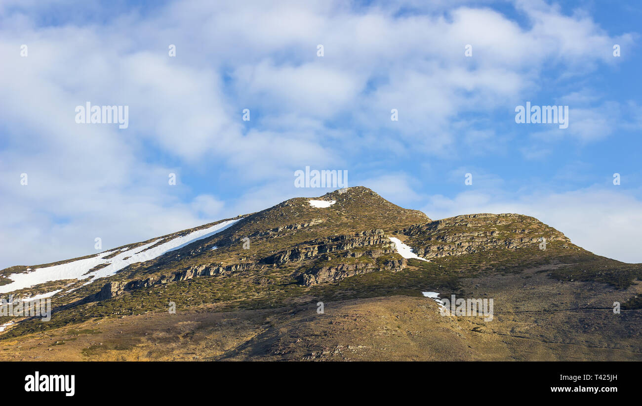 Impressive, rocky, iconic, sunlit Kopren summit on Old mountain and ...