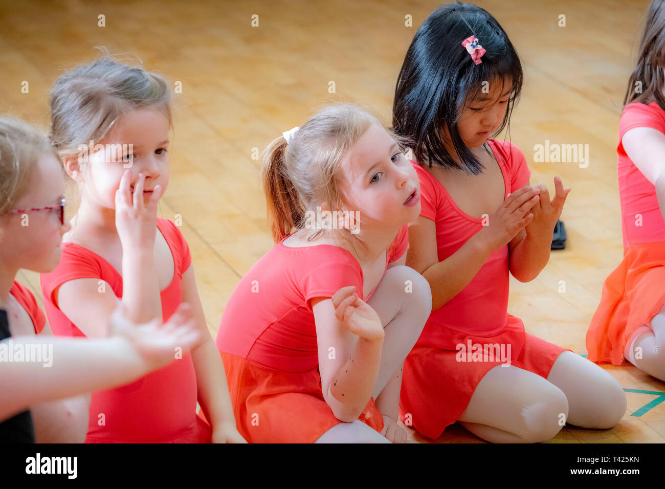 Young girls in dance class Stock Photo - Alamy
